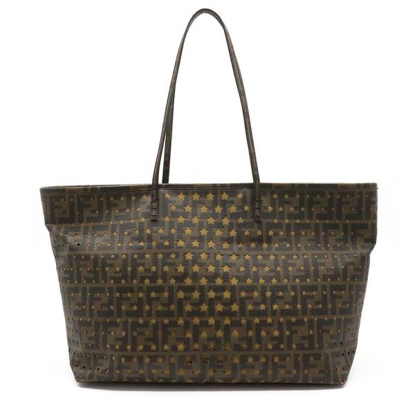 Fendi | Bags | Fendi Fendi Zucca Pattern Star Punching Tote Bag ...